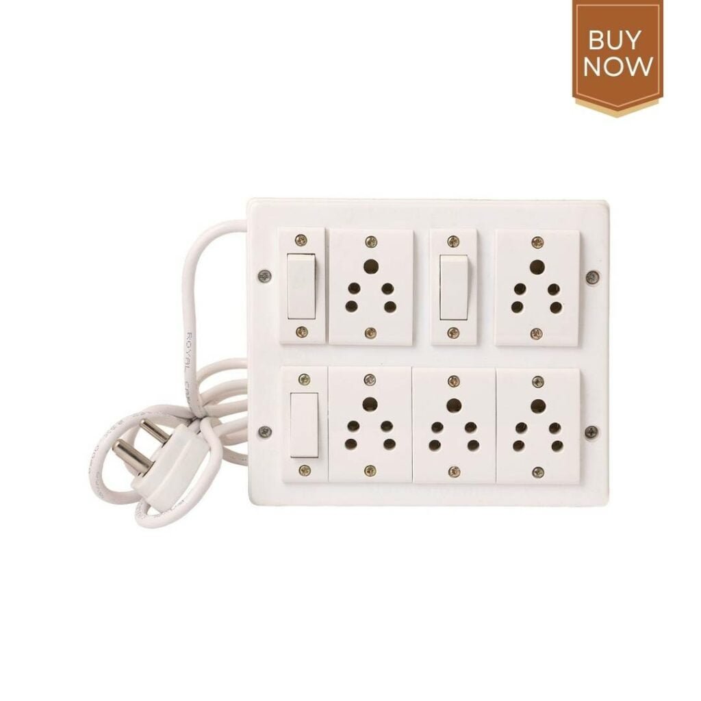 INDRICO Power Strip Extension Multi Outlet Board with Individual Switch ...