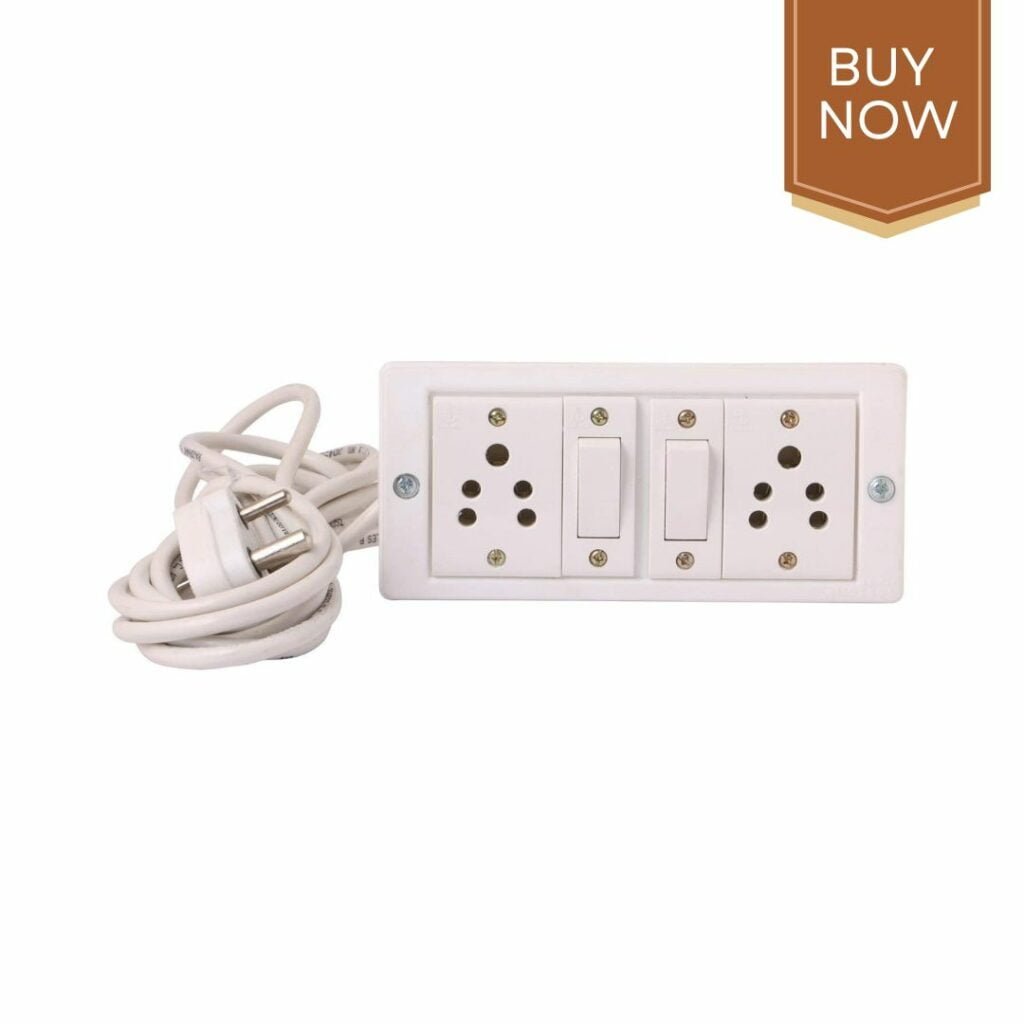 INDRICO Power Strip Extension Multi Outlet Board with Individual Switch ...