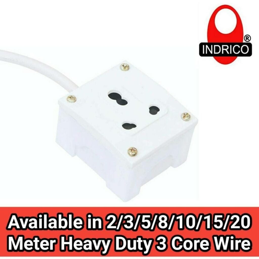 INDRICO® Polycarbonate Heavy Duty 1 Anchor Socket 15/16 AMP 1.5mm 3 ...