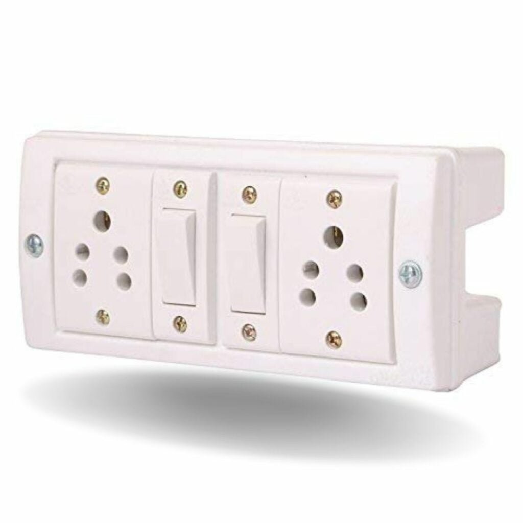 INDRICO Power Strip Extension Multi Outlet Board with Individual Switch ...