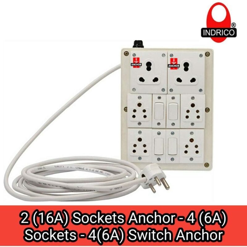 INDRICO® Extension Board Heavy Duty Modular Power Strip Extension Box ...