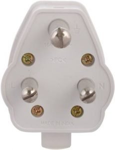 Anchor by Panasonic Polycarbonate 3-Pin Plug Top 6A (White) (Copy ...