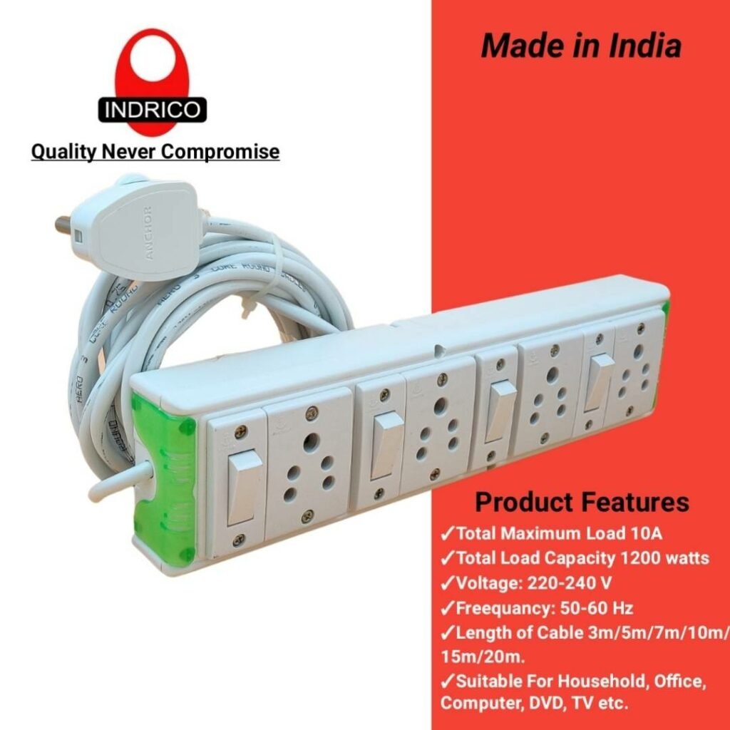 INDRICO Electric Junction Switch Board Multi Outlet Power Box with ...