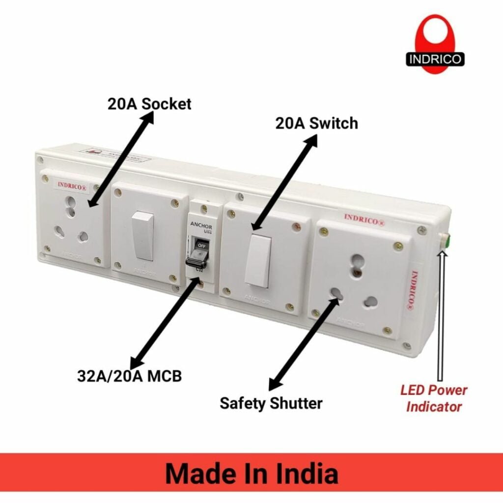 INDRICO® High Voltage Switchboard (2+2) 16A with 1.5 sq. mm. 3 core ...