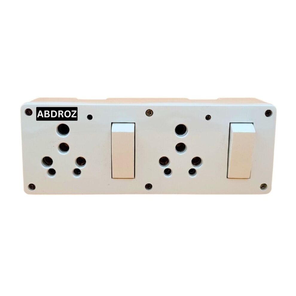 ABDROZ 5 in 1 Surface Junction Box with Individual Switch and Fuse ...
