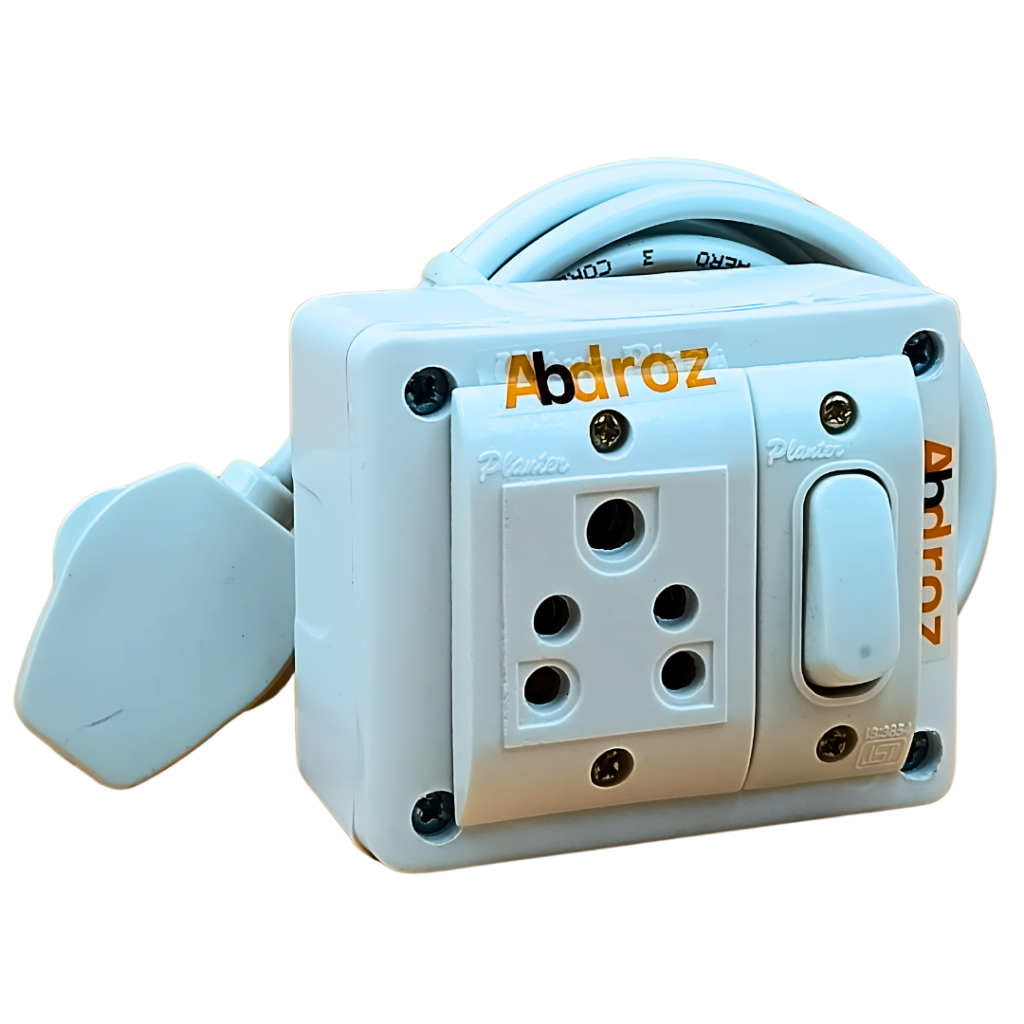 ABDROZ 16A Electric Extension Board with Individual Switches MCB Heavy ...