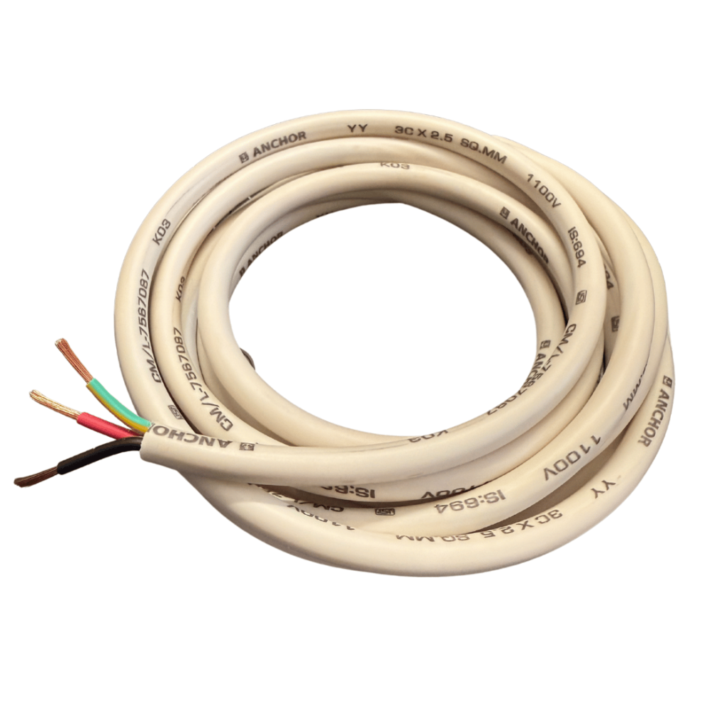 INDRICO 2.5 mm 3 core Copper Cable Wire for A.C. Electrical Uses ISI ...